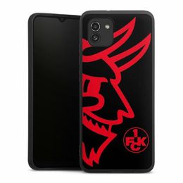 DeinDesign Handyhülle Offizielles Lizenzprodukt 1.FCK Dauerkarte, Samsung Galaxy A03 Silikon Hülle Premium Case Handy Schutzhülle, schwarz