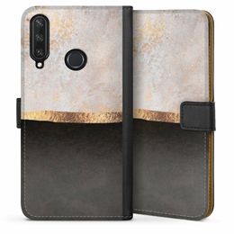 DeinDesign Handyhülle Abstrakt Black & White Trends Concrete Sky, Huawei Y6p Hülle Handy Flip Case Wallet Cover Handytasche Leder, schwarz