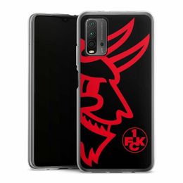 DeinDesign Handyhülle Offizielles Lizenzprodukt 1.FCK Dauerkarte, Xiaomi Redmi 9T Silikon Hülle Bumper Case Handy Schutzhülle, weiß