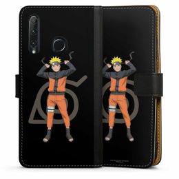 DeinDesign Handyhülle Naruto Shippuden Offizielles Lizenzprodukt Animeserie Naruto Konoha, Huawei Honor 20 Lite Hülle Handy Flip Case Wallet Cover