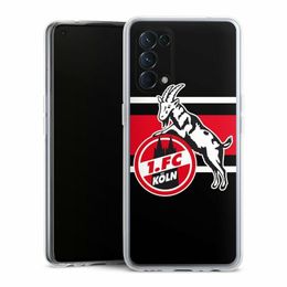 DeinDesign Handyhülle 1. FC Köln Offizielles Lizenzprodukt Colour Stripes 1.FC, Oppo Find X3 lite Silikon Hülle Bumper Case Handy Schutzhülle, weiß
