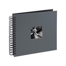 Hama "Fine Art" Spiral Album 28 x 24 cm 50 Black Pages grey