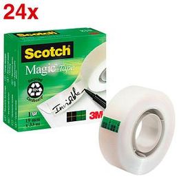Scotch Magic™ Tape Klebefilm matt 19,0 mm x 33,0 m 24 Rollen