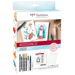 Tombow Watercoloring "Seaside" Malset farbsortiert, 1 Set