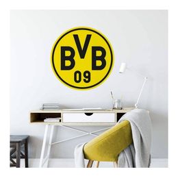 Borussia Dortmund Wandtattoo Fußball Wandtattoo Borussia Dortmund BVB 09 Logo Rund Wohnzimmer Sticker