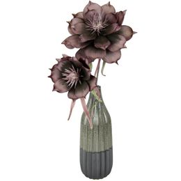 Kunstblume Magnolie, I.GE.A., Höhe 65 cm, In Keramikvase, lila