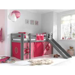 Vipack Spielbett Pino mit Rutsche und Textilset versch. Designs