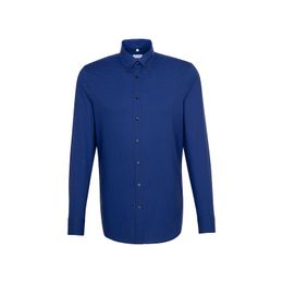 Seidensticker Businesshemd &raquo;Slim&laquo; Slim Langarm Button-Down-Kragen Karo blau S (38) - normale &Auml;rmell&auml;ngen normale &Auml;rmell&auml;ngen S (38) Passform: Slim