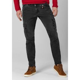 Timezone Herren Timezone Cargohose &raquo;Regular BenTZ&laquo; schwarz 30, L&auml;nge 36