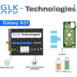 GLK-Technologies High Power Ersatzakku kompatibel mit Original Samsung Akku EB-BA315ABY Galaxy A31 A32 4G A22 Batterie GLK-Technologies Ohne Set Handy-Akku 5100 mAh (3.86 V)