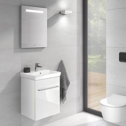 Villeroy & Boch Villeroy & Boch Avento Handwaschbecken mit Waschtischunterschrank und More to See One Spiegel, 735845R1+A88701B4+A430A800,