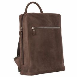 Leonhard Heyden Salisbury Rucksack Leder 37 cm Laptopfach braun