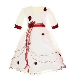 Jerseykleid Family Trends "2er-Set" Gr. 86, EURO-Größen, weiß Mädchen Kleider Jerseykleider mit passendem Jäckchen