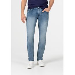 Slim-fit-Jeans Timezone "Slim EduardoTZ" Gr. 30, Länge 36, blau Herren Jeans Slim Fit