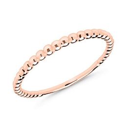 Kugel Ring aus rosévergoldetem 925er Silber