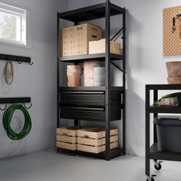 IKEA BROR Regal mit Schubladen/Böden