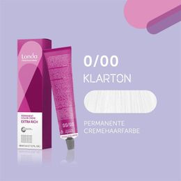 LONDA Professional Extra Rich Crème Permanente Cremehaarfarbe 0/00 Klarton 60ml