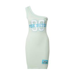 Von Dutch Originals Kleid 'KASEY' Damen Größe 34 neonblau / hellgrün / weiß Winterkleid