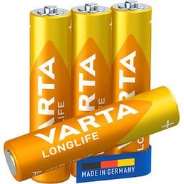 4 Varta Batterien LONGLIFE Micro AAA 1,5 V