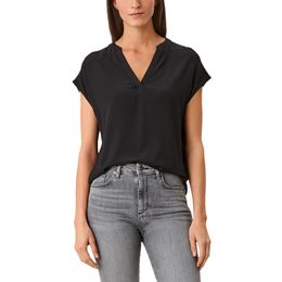 s.Oliver Große Größen: Shirt mit Tunikaausschnitt, aus Viskosejersey, schwarz, Gr.XL