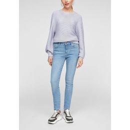 s.Oliver Große Größen: Skinny Jeans in Five-Pocket-Form, mittlere Bundhöhe, light blue Denim, Gr.40