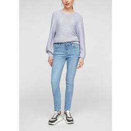 s.Oliver Große Größen: Skinny Jeans in Five-Pocket-Form, mittlere Bundhöhe, light blue Denim, Gr.42