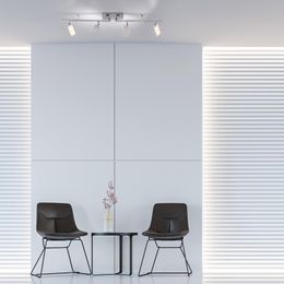 Paul Neuhaus PURE-MIRA Deckenleuchte LED Aluminium, 4-flammig, Fernbedienung