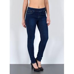 ESRA Skinny-fit-Jeans J291 Damen Skinny Jeans High Waist mit elastischem Gummi-Bund