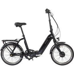 Allegro E-Bike Andi 7 Plus 374, 7 Gang Shimano Nexus Schaltwerk, Nabenschaltung, Frontmotor, 374 Wh Akku, Pedelec, Elektrofahrrad für Damen u. Herren, Faltrad, schwarz