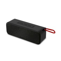 Hama Tragbare Bluetooth IPX4 Box,10h Akku Laufzeit, wasserdicht Bluetooth-Lautsprecher (A2DP Bluetooth, AVRCP Bluetooth, HFP, Outdoor Musikbox mit Karabiner), schwarz