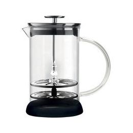 Bialetti Cappuccinatore aus Glas, Milchaufschäumer schwarz/transparent