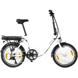 Allegro E-Bike Compact SUV 7 374, 7 Gang microSHIFT, Kettenschaltung, Heckmotor, 374 Wh Akku, weiß