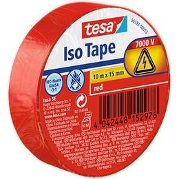 Tesa Iso Tape Isolierband rot 15,0 mm x 10,0 m 1 Rolle