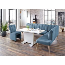exxpo - sofa fashion Eckbank Costa, Frei im Raum stellbar, blau