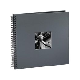 Hama "Fine Art" Spiral Album 36 x 32 cm 50 Black Pages grey