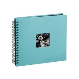 Hama "Fine Art" Spiral Album 36 x 32 cm 50 Black Pages turquoise