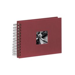 Hama "Fine Art" Spiral Album 24 x 17 cm 50 Black Pages Bordeaux