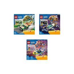 Lego® Konstruktions-Spielset Lego 3er Set: 60353 City Tierrettungsmissionen mi
