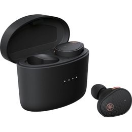 Yamaha TW-E5B True- wireless In-Ear-Kopfhörer (Freisprechfunktion, Sprachsteuerung, True Wireless, Google Assistant, Siri, A2DP Bluetooth, AVRCP Bluetooth, HFP, HSP), schwarz