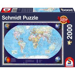 Schmidt Spiele Puzzle Unsere Welt, 2000 Puzzleteile, blau