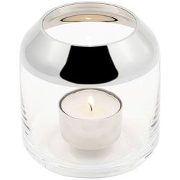 Fink Teelichthalter SMILLA (Set, 2 St), Windlicht, aus mundgeblasenem Glas, Höhe 10 cm, weiß