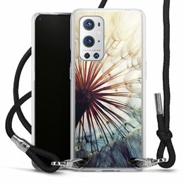 DeinDesign Handyhülle Pusteblume Fotografie Blumen Dandelion 1, OnePlus 9 Pro Handykette Hülle mit Band Case zum Umhängen, weiß