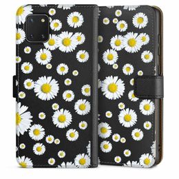 DeinDesign Handyhülle Gänseblume Blumen Motiv ohne Hintergrund, Samsung Galaxy Note 10 lite Hülle Handy Flip Case Wallet Cover, schwarz