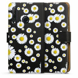 DeinDesign Handyhülle Gänseblume Blumen Motiv ohne Hintergrund, Huawei Honor 20 Lite Hülle Handy Flip Case Wallet Cover, schwarz