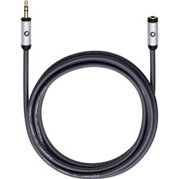 Oehlbach iConnect Klinke Verlängerungskabel Klinkenstecker Audio- & Video-Kabel, (3.00 cm), vergoldete Steckkontakte