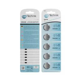 SLABO CR2016 Knopfzellen Batterien Lithium - 3.0V - 5er-Pack – Li-Ion Knopfzellen für Armbanduhr, Taschenlampe