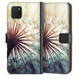 DeinDesign Handyhülle Pusteblume Fotografie Blumen Dandelion 1, Samsung Galaxy Note 10 lite Hülle Handy Flip Case Wallet Cover, schwarz