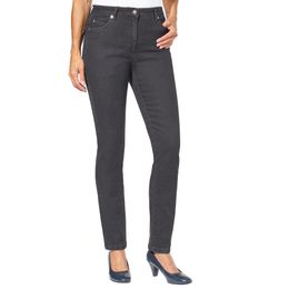 5-Pocket-Jeans Ambria Gr. 21, Kurzgrößen, grau Damen Jeans 5-Pocket-Jeans