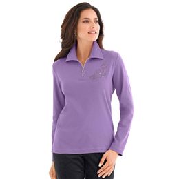 Poloshirt Classic Basics "Poloshirt" Gr. 54, lila (violett) Damen Shirts Jersey