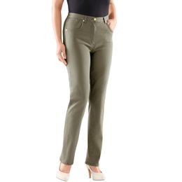 Bequeme Jeans CLASSIC Gr. 50, Normalgrößen, grün (oliv) Damen Jeans